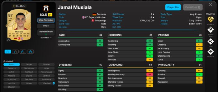 Los 100 mejores mediocentros de EA Sports FC 25