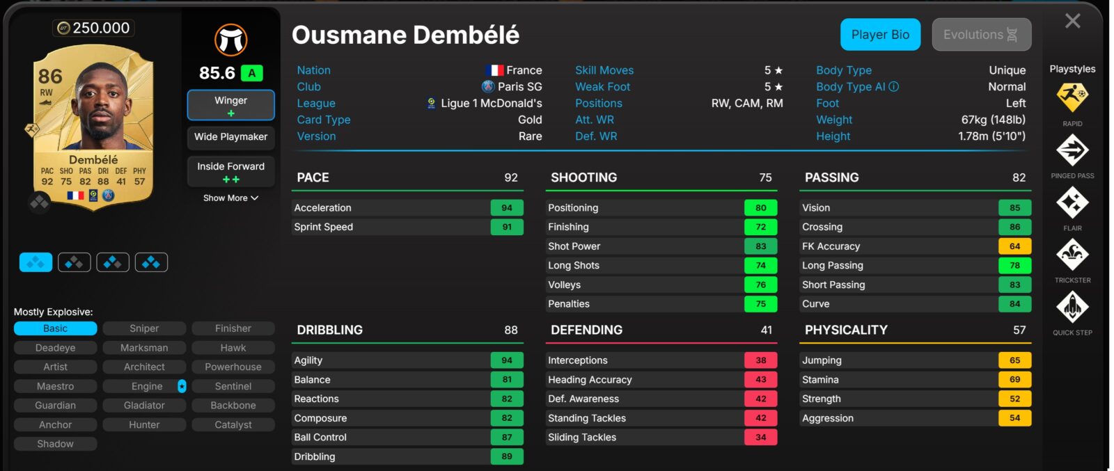 The 100 best EA Sports FC 25 right-wingers [official list]