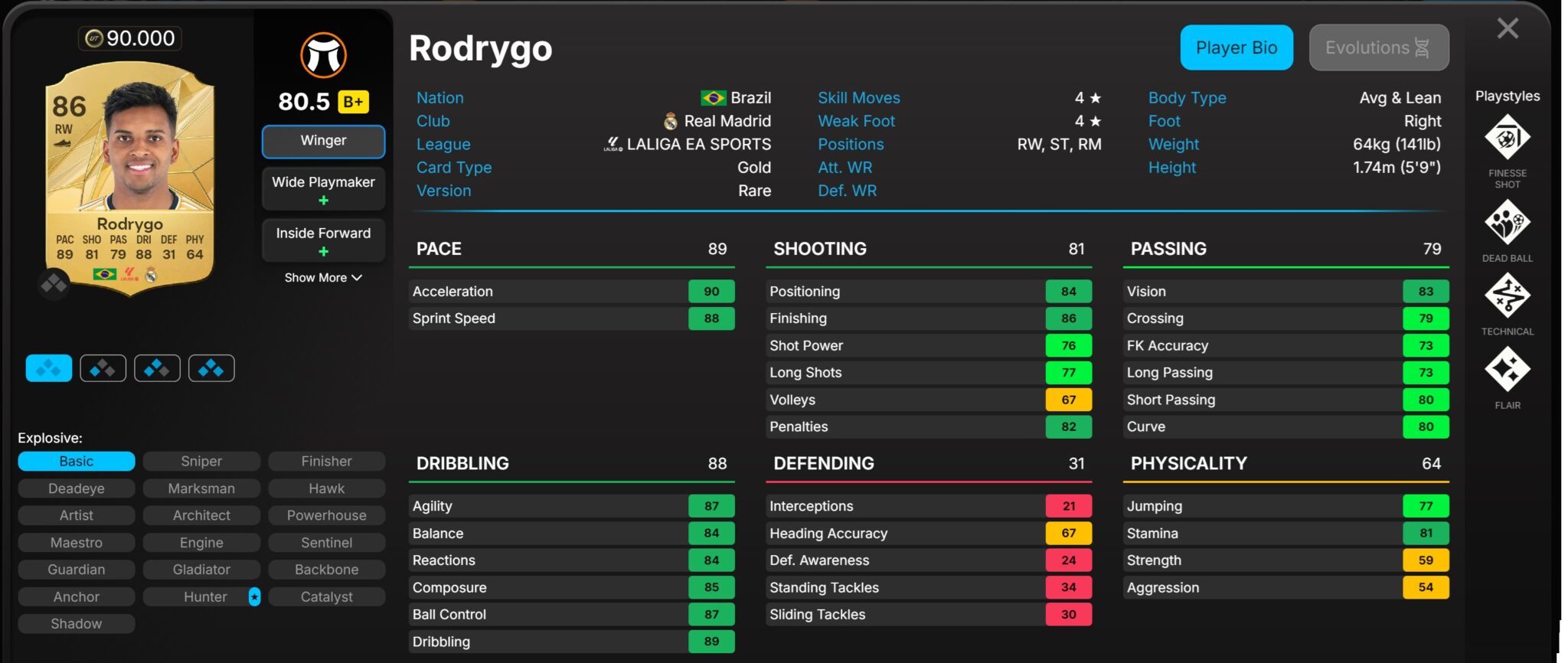 The 100 best EA Sports FC 25 right-wingers [official list]